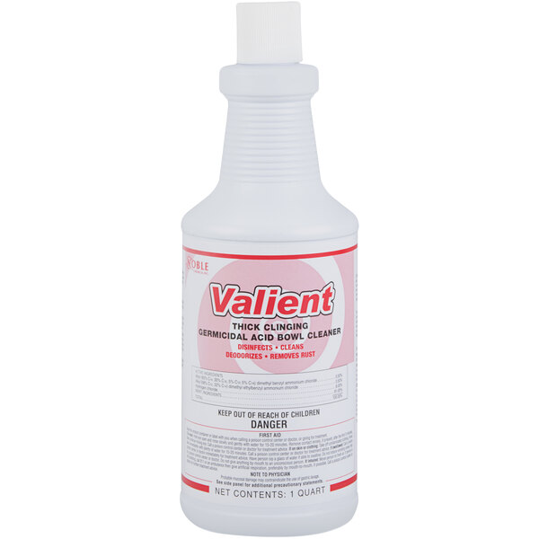 Noble Chemical 1 qt. / 32 oz. Valient Ready-to-Use Disinfectant Toilet ...