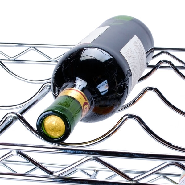 Regency 14" x 36" 5 Shelf Wire Wine Rack with 34" Posts