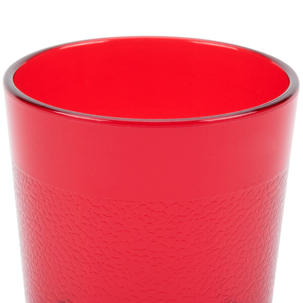 Cambro 500P2156 Colorware 5.2 oz. Ruby Red Customizable SAN Plastic ...