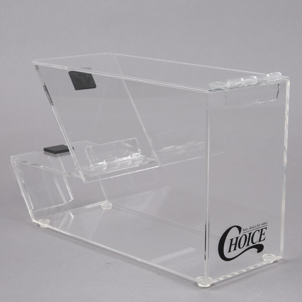 Choice Stackable Candy / Topping Dispenser with Scoop Holster - 11" x 4 ...