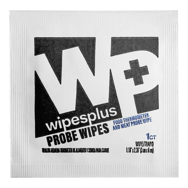 WipesPlus Probe Wipe Sachet, Thermometer Sanitizing Wipes - 1,000/Case
