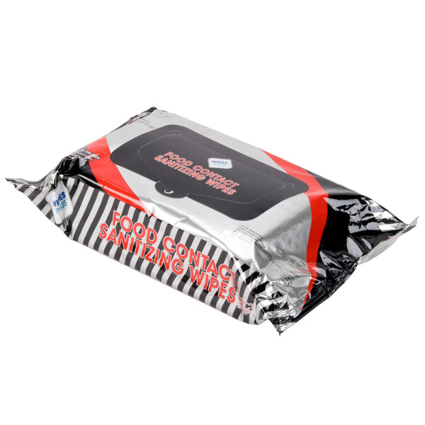 WipesPlus 7" x 10" Food Contact Sanitizing Wipes - 12/Case