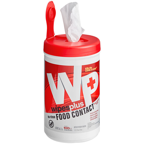 WipesPlus Food Contact Sanitizing Wipes (100 Count)