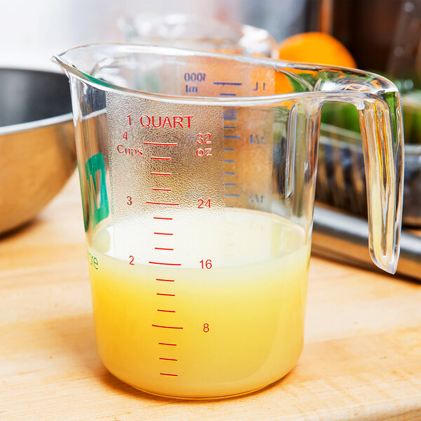 1 Quart Measuring Cup Plastic WebstaurantStore