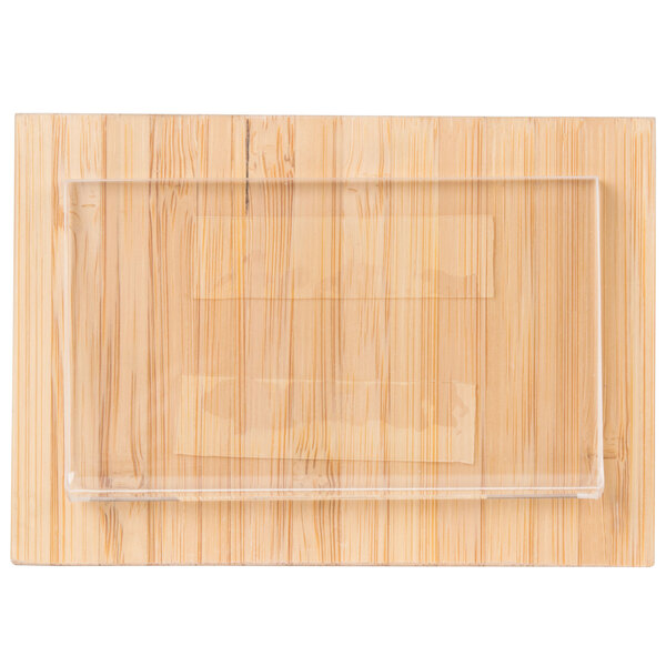 Cal-Mil 1103-23-12 3" x 2" Bamboo Framed Displayette
