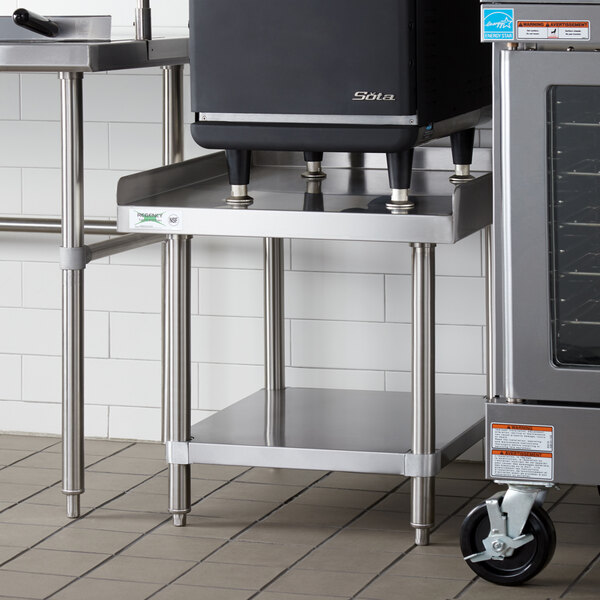 Regency 30" x 24" 16-Gauge Stainless Steel Equipment Stand with Undershelf