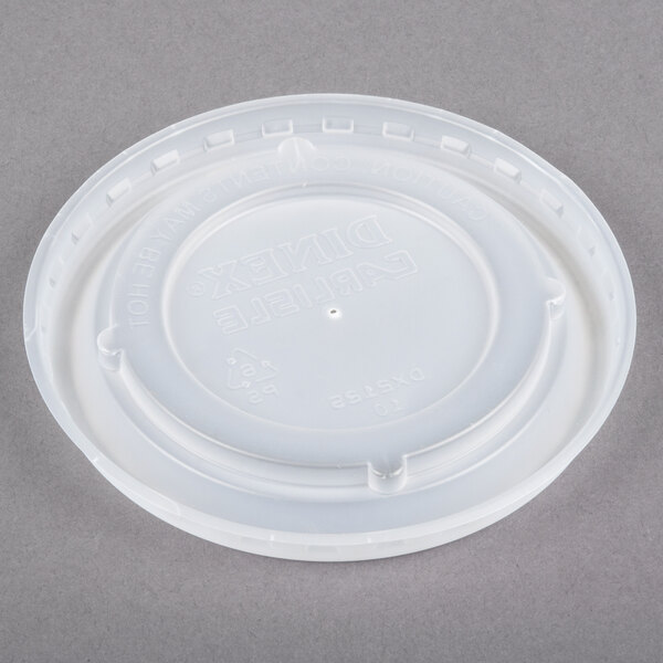 Dinex DX21259000 Translucent Disposable Lid for Bowls, Mugs, and ...