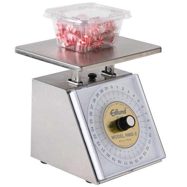 Edlund RMD-2 Four Star Series Deluxe 32 oz. Portion Scale with 7" x 8 3 ...