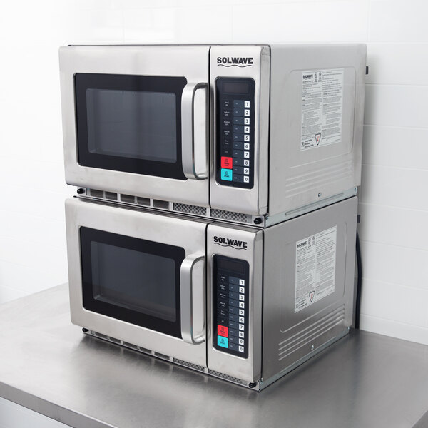 Solwave 1800W Stackable Commercial Microwave with Large 1.2 cu. ft ...
