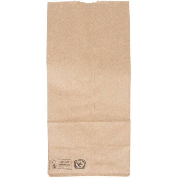 Duro 5 lb. Brown Paper Bag - 500/Bundle