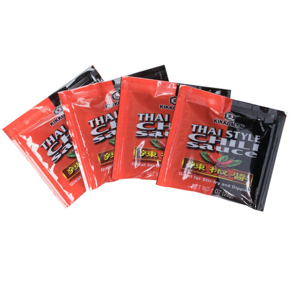 Kikkoman Thai Style Chili Sauce 1 oz. Packet - 300/Case