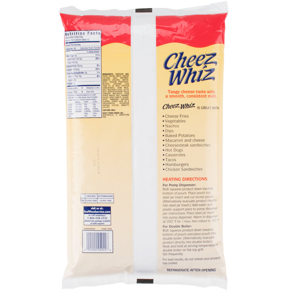 Kraft 6.5 lb.CHEEZ WHIZ Cheese Spread