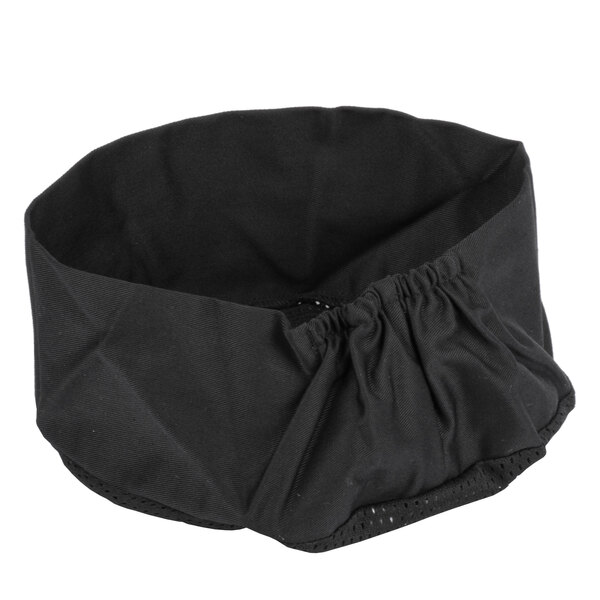 Chef Revival Customizable Black Mesh Top Baker's Skull Cap / Pill Box ...