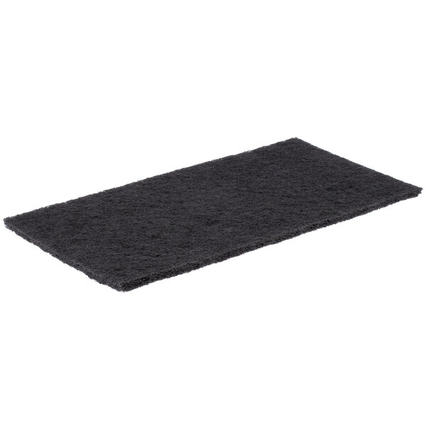 3M 7200 14" x 28" Black Stripping Pad - 10/Case
