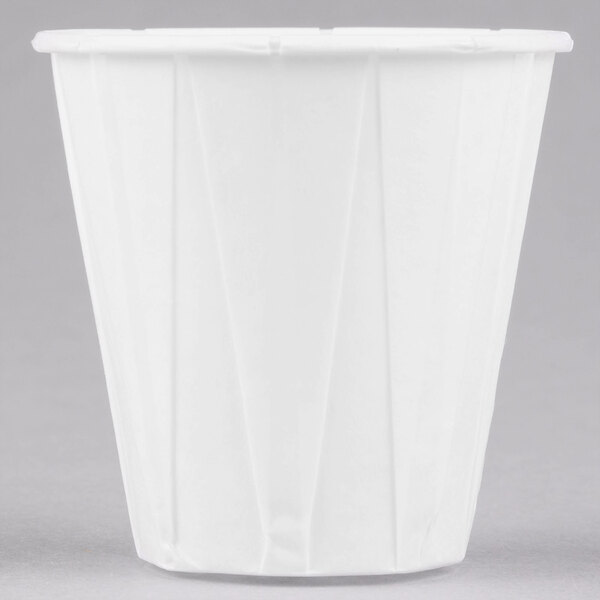 Genpak W450F Harvest Paper Compostable 3.5 oz. White Paper Souffle ...