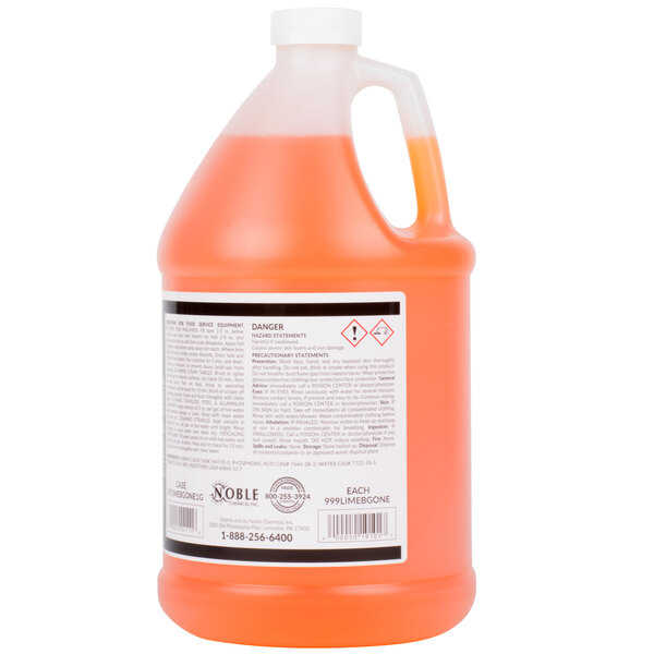Noble Chemical 1 Gallon / 128 oz. Lime-B-Gone Delimer / Descaler - 4/Case