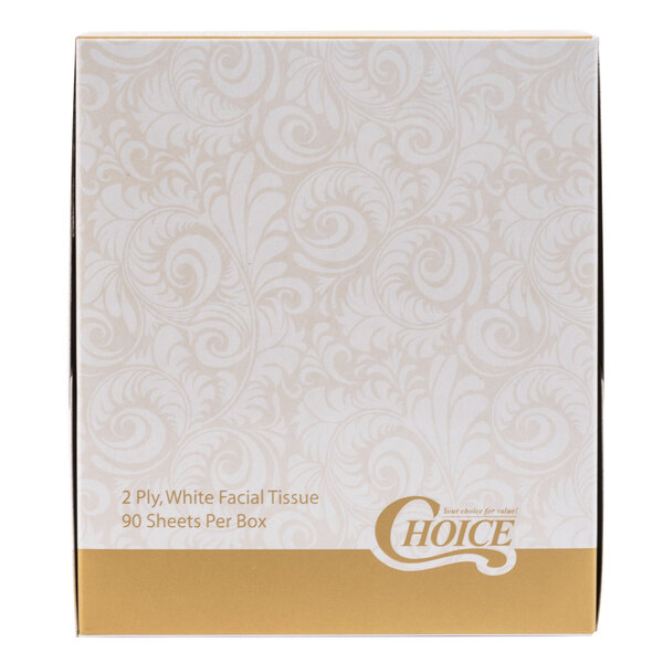 Choice 2-Ply Facial Tissue Cube - 36/Case