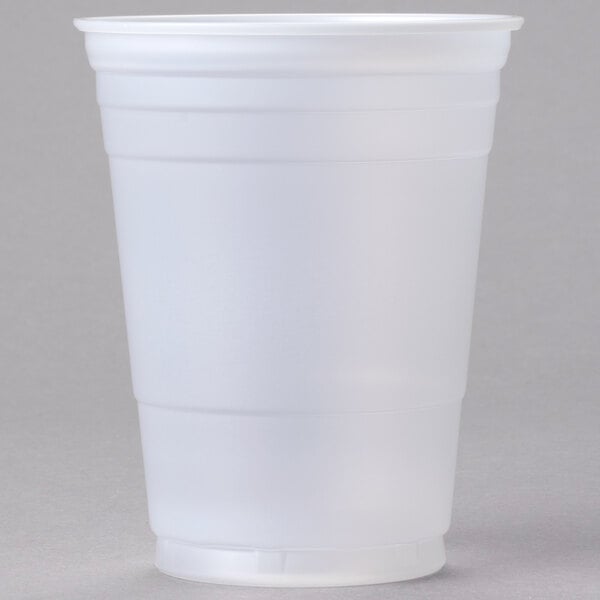 Dart P16 16 oz. Translucent Squat Plastic Cold Cup - 1,000/Case