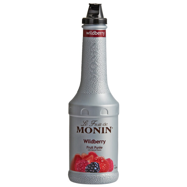 Monin Wildberry Fruit Puree - 1 Liter Bottle
