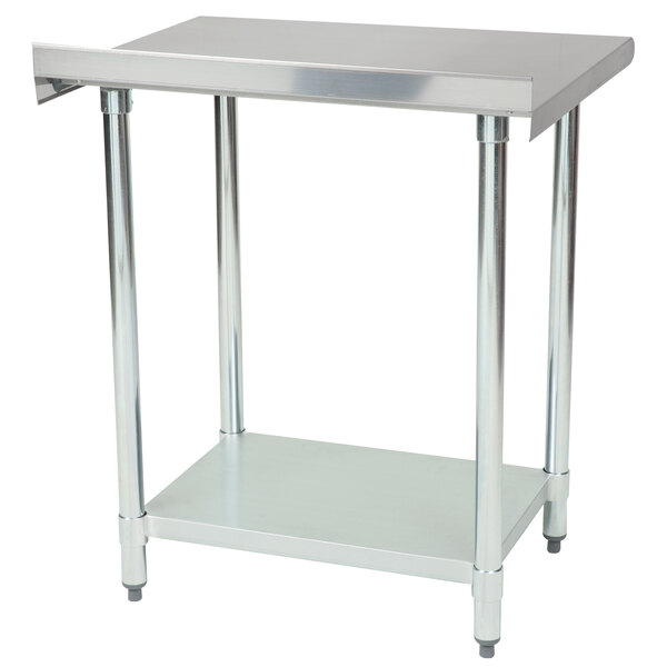 Steelton 24" x 30" 18 Gauge 430 Stainless Steel Work Table with ...