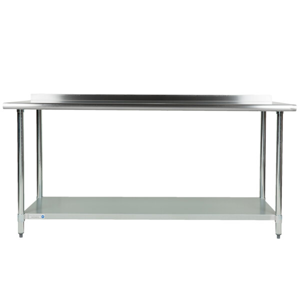 18 Gauge Economy 30" x 72" 430 Stainless Steel Work Table with ...