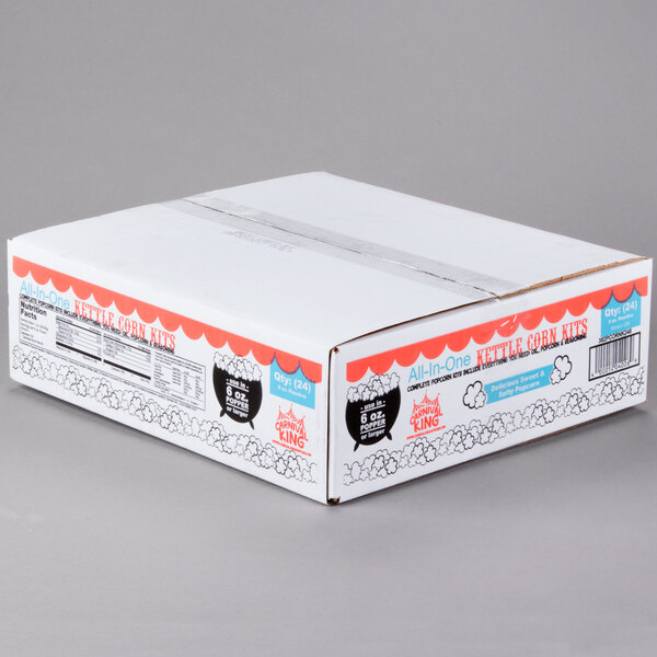 Carnival King All-In-One Kettle Corn Popcorn Kit for 6 oz. Popper - 24/Case
