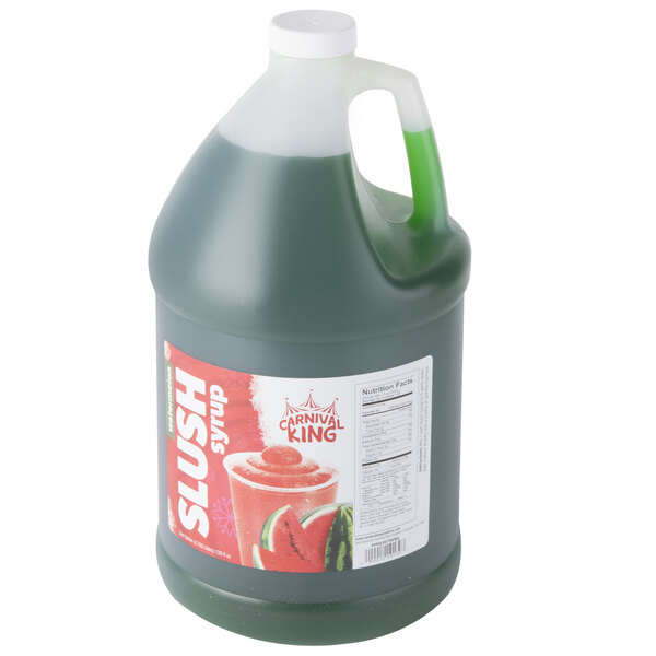 Carnival King 1 Gallon Watermelon Slushy Syrup