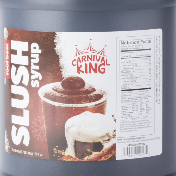 Carnival King 1 Gallon Root Beer Slushy Syrup