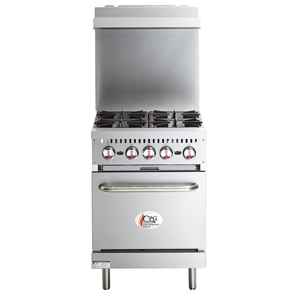 Cooking Performance Group S24-L Liquid Propane 4 Burner 24" Range with ...