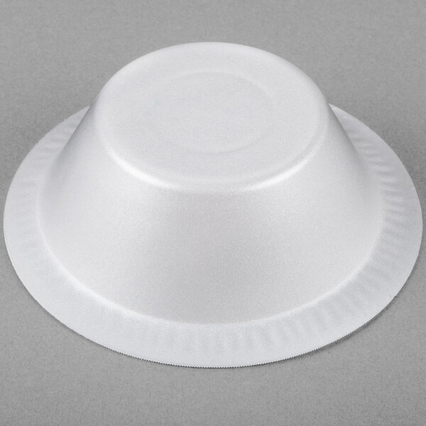 Dart 12BWWCR Concorde 10-12 oz. White Non-Laminated Round Foam Bowl ...