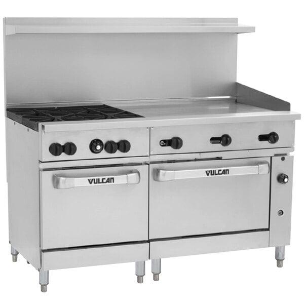 Vulcan 60SC-4B36GP Endurance Liquid Propane 4 Burner 60" Range with 36 ...