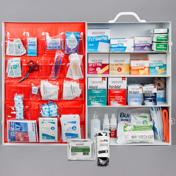 Noble Products First Aid Kit Cabinet - Class B - 1138-Piece, 4 Shelf