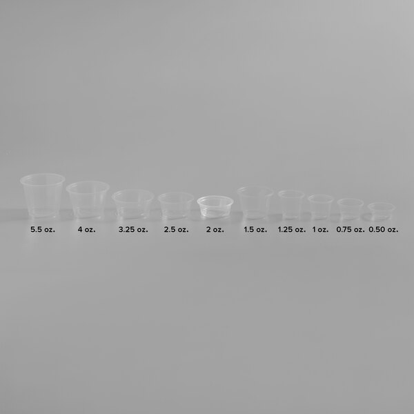 Choice 2 Oz. Plastic Portion Cups - 2500/Case