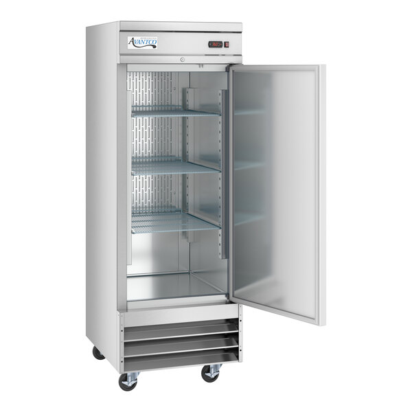 Avantco SS-1R-HC 29" Stainless Steel Solid Door Reach-In Refrigerator