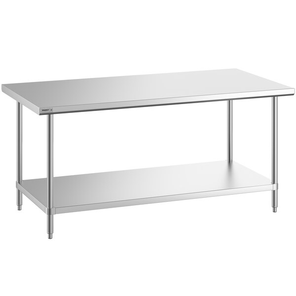 Regency Spec Line 36 x 72 14 Gauge Stainless Steel Commercial Work Table with Undershelf