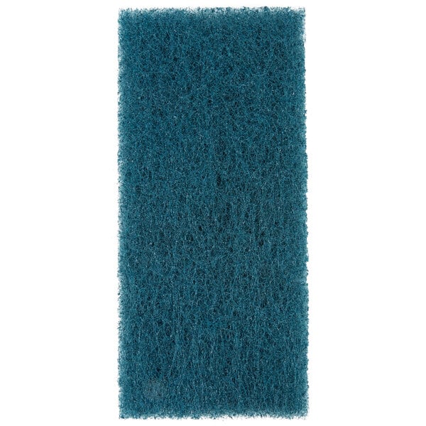 3M 8242 Doodlebug 10" x 4 5/8" Blue Scrubbing Pad - 5/Pack