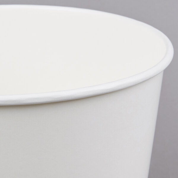 Lavex Lodging 10 lb. White Disposable Paper Ice Bucket - 150/Case