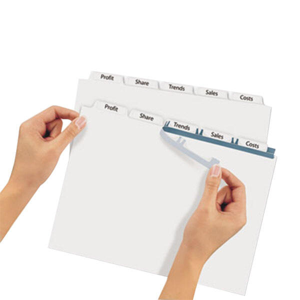 Avery 11446 Index Maker 5 Tab Divider Set With Clear Label Strip 25 Box