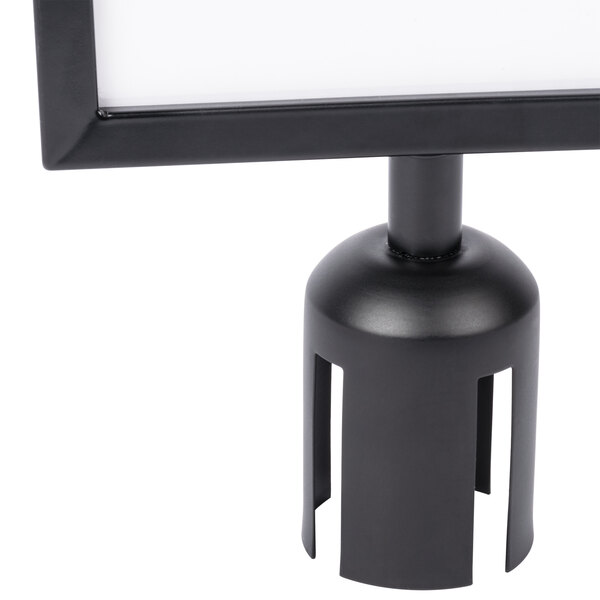 Lancaster Table & Seating 8 1/2" x 12 3/4" Black Removable Steel ...