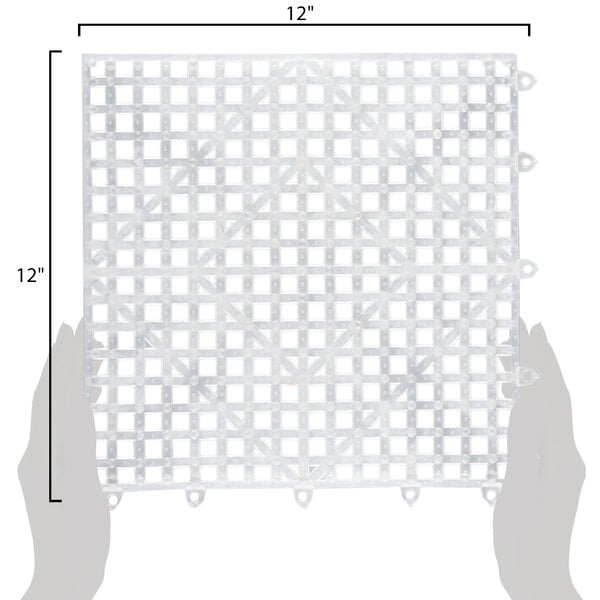 Choice 12" x 12" Clear Interlocking Bar Mat