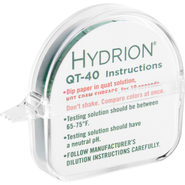 Noble QT-40 Quaternary Test Paper Dispenser - 0-500ppm