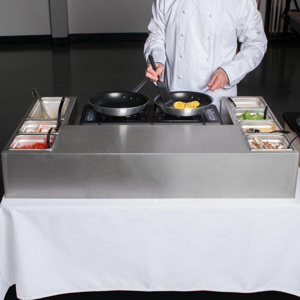 Regency 44" x 28" Stainless Steel Omelet / Pasta Station Base