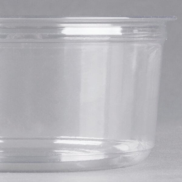 Fabri-Kal Alur 12 oz. Recycled Clear PET Plastic Round Deli Container ...