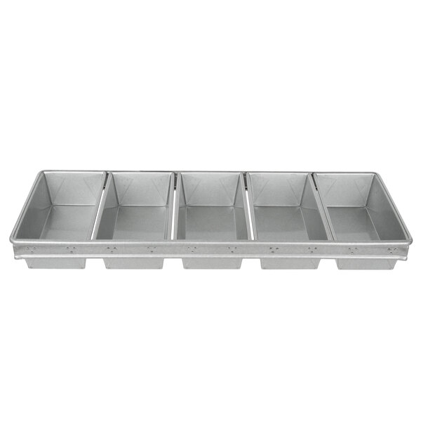 Chicago Metallic 44245 1 lb. 4-Strap Glazed Aluminized Steel Bread Loaf ...