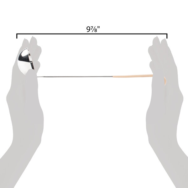 Vollrath 4980335 Jacob's Pride 3 oz. Ivory Handle Ladle