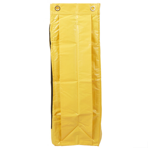 Rubbermaid 1966881 34 Gallon Yellow High Capacity Vinyl Janitor Cart Bag