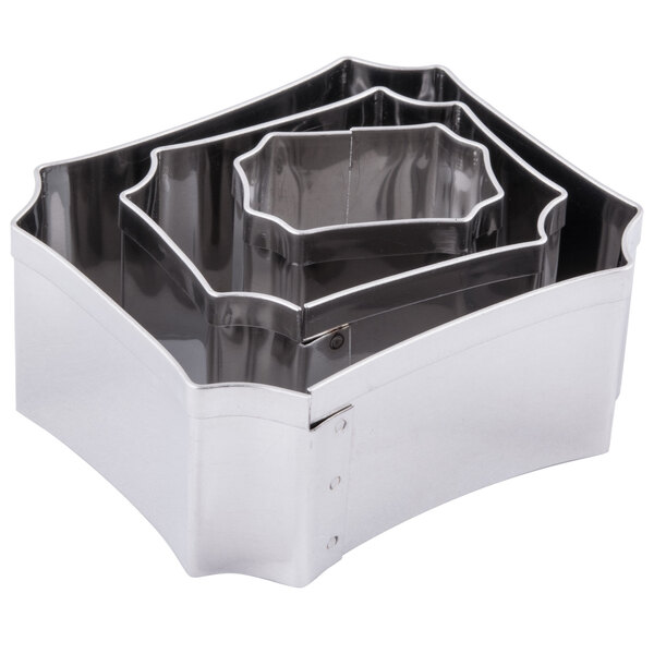 Ateco 5265 3-Piece Stainless Steel Plaque Cutter Set