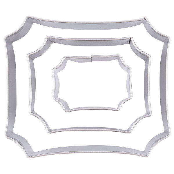 Ateco 5265 3-Piece Stainless Steel Plaque Cutter Set
