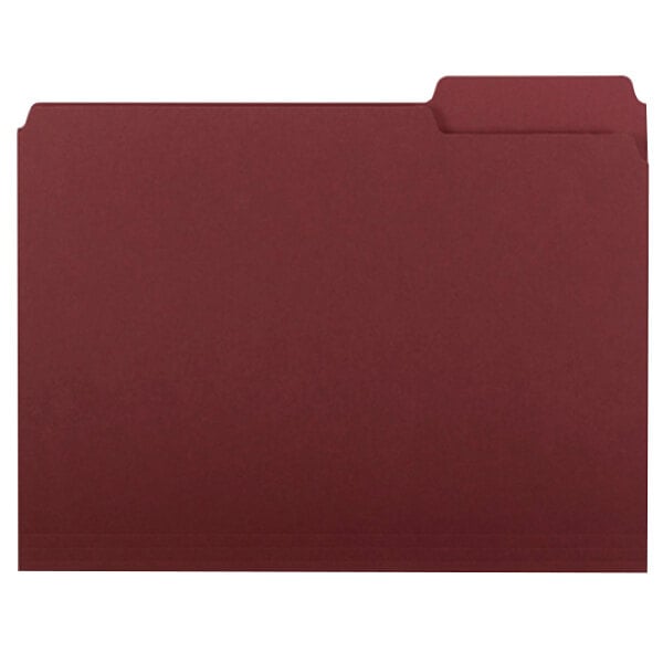 Smead 10275 Letter Size File Folder - Interior Height with 1/3 Cut ...