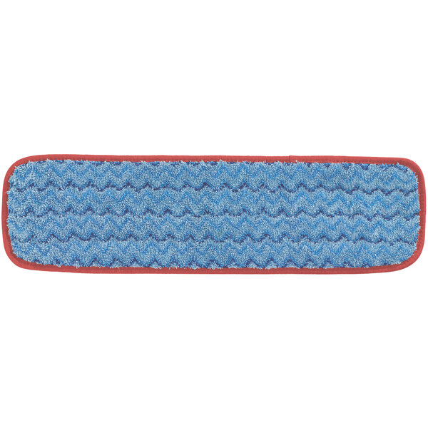 Rubbermaid FGQ41000RD00 HYGEN 18" Red Microfiber Damp Room Mop Pad